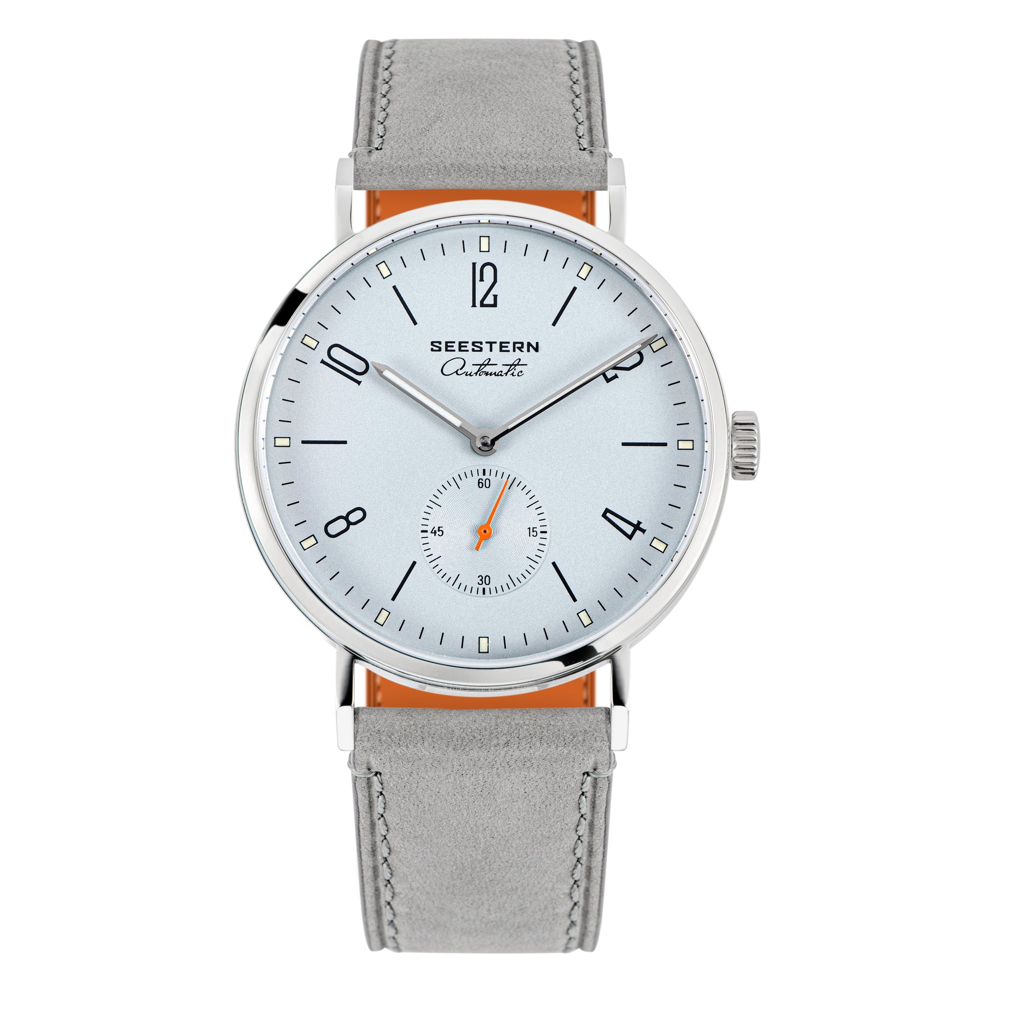 Seestern Automatic S382 38mm Light Blue Dial Classic Automatic Watch ...