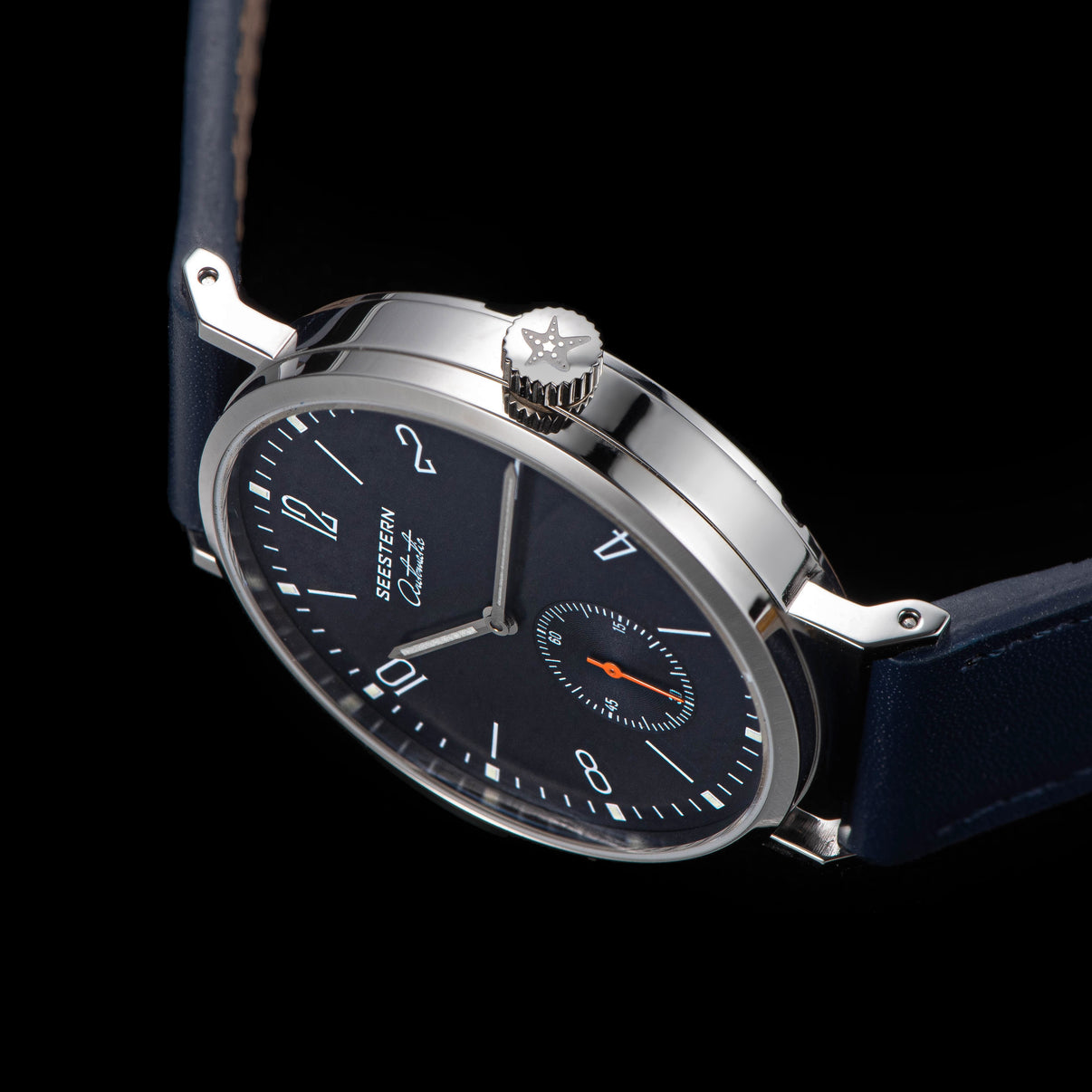 Seestern Automatic S382 38mm Deep Blue Dial Classic Automatic Watch ...