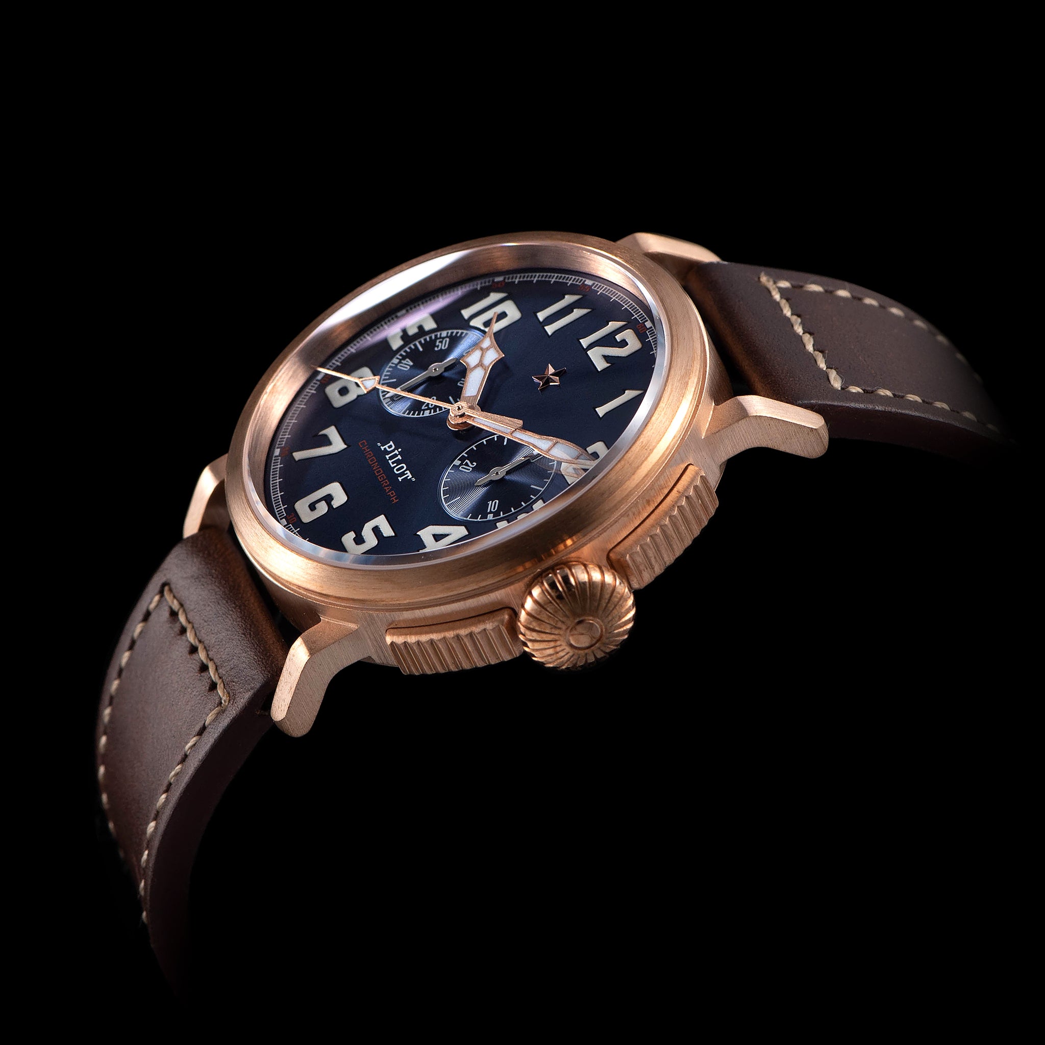 Sugess Pilot Master Genuine Germany CuSn8 Bronze Watch ST1901 Seagull ...