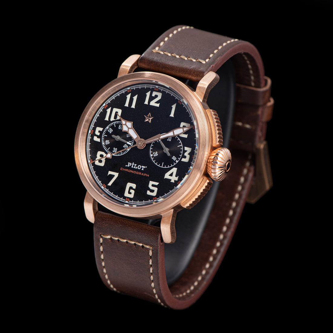 Sugess Pilot Master Genuine Germany CuSn8 Bronze Watch ST1901 Seagull 1963