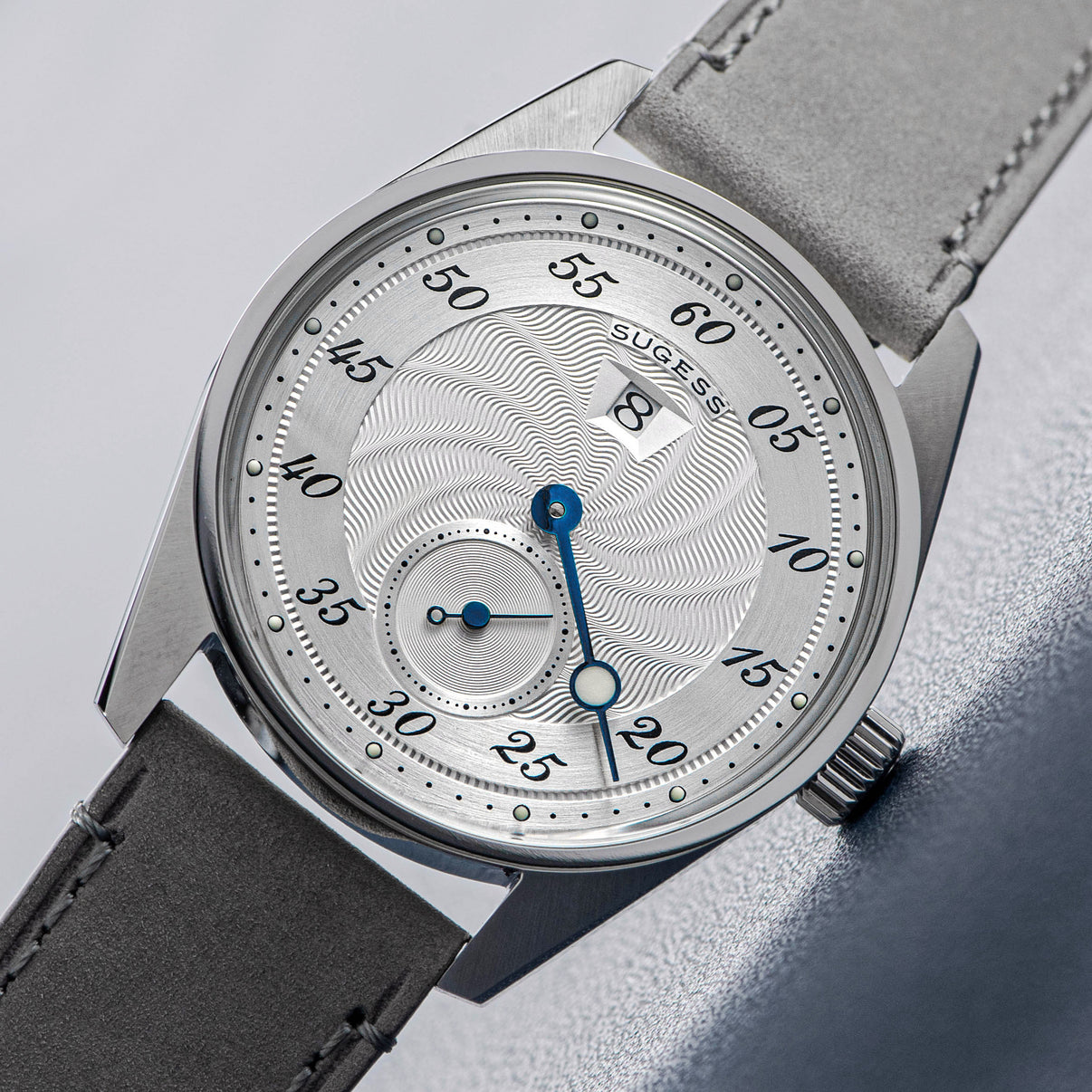 Automatic S451-1 Silver Dial Jumping Hour One Pointer Stainless Steel ...