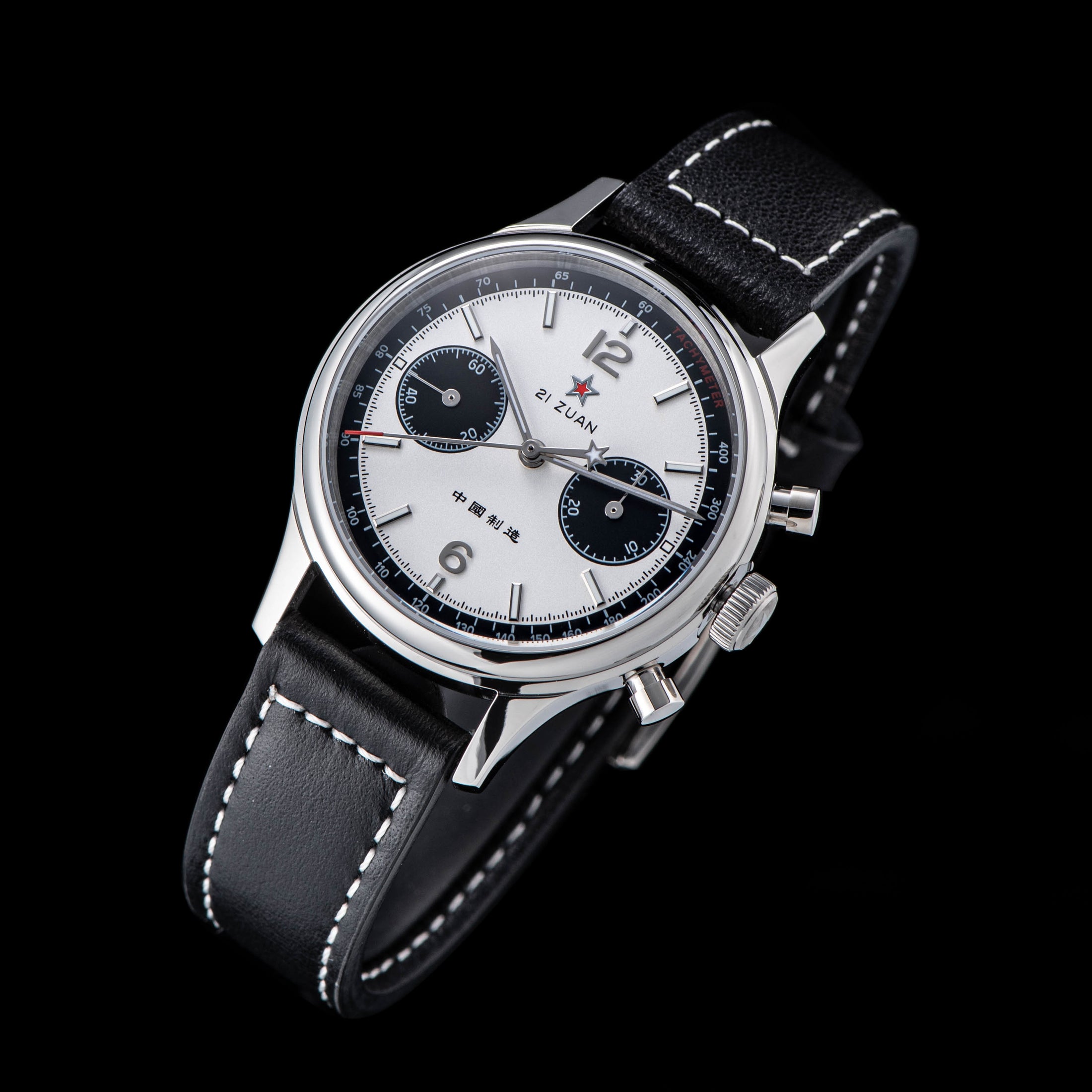 Sugess Panda Chronograph Watch Swan-Neck Precision Model SUPAN001SN ...