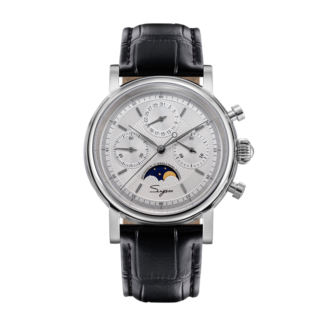 Sugess Moonphase Seagull ST1908 Movement Watch SU1908SW