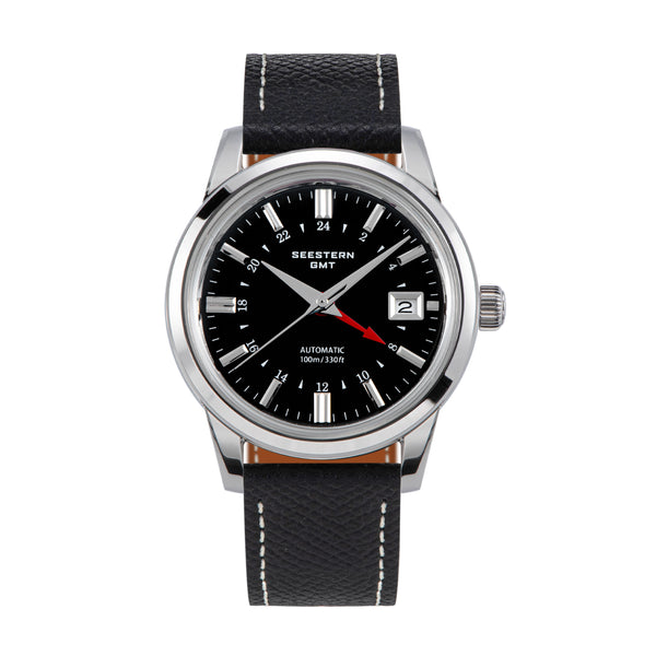 Seestern S446 GMT Watch Black Dial (Seiko NH34 GMT movement) – Sugess Watch