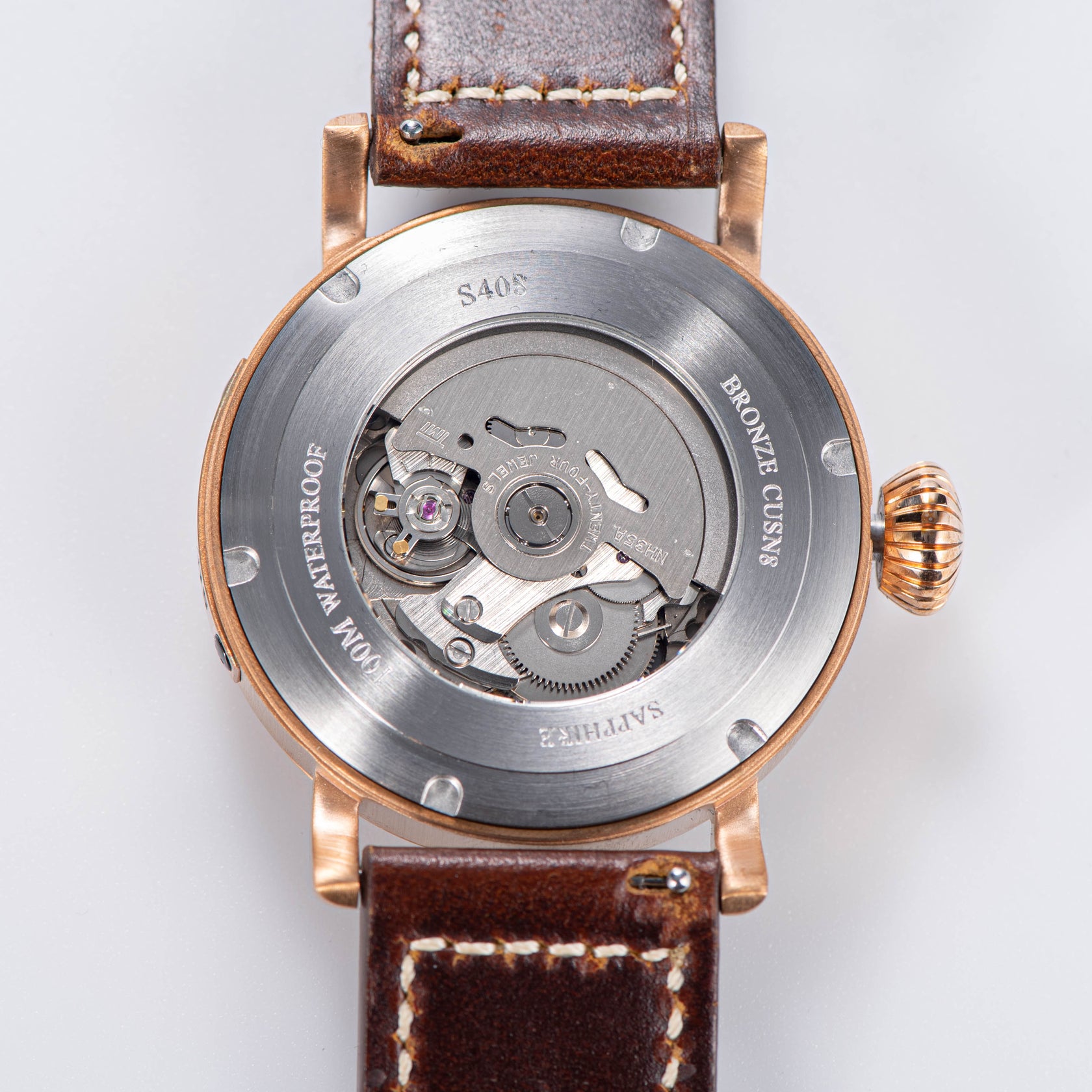 Sugess Pilot Master Genuine Seagull ST2130 CuSn8 Bronze Watch 1963 ...