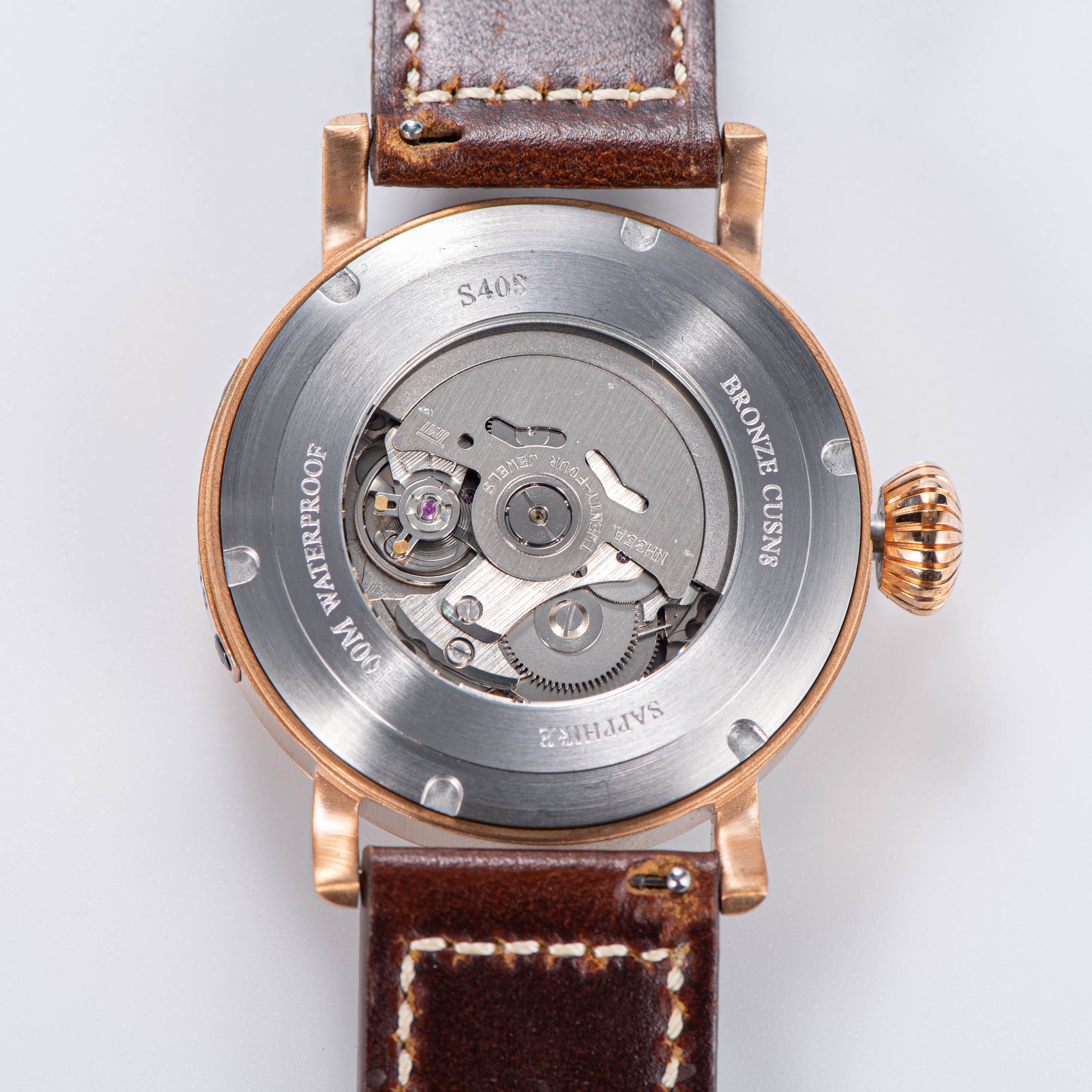 Sugess Pilot Master Genuine Seagull ST2130 CuSn8 Bronze Watch 1963 ...