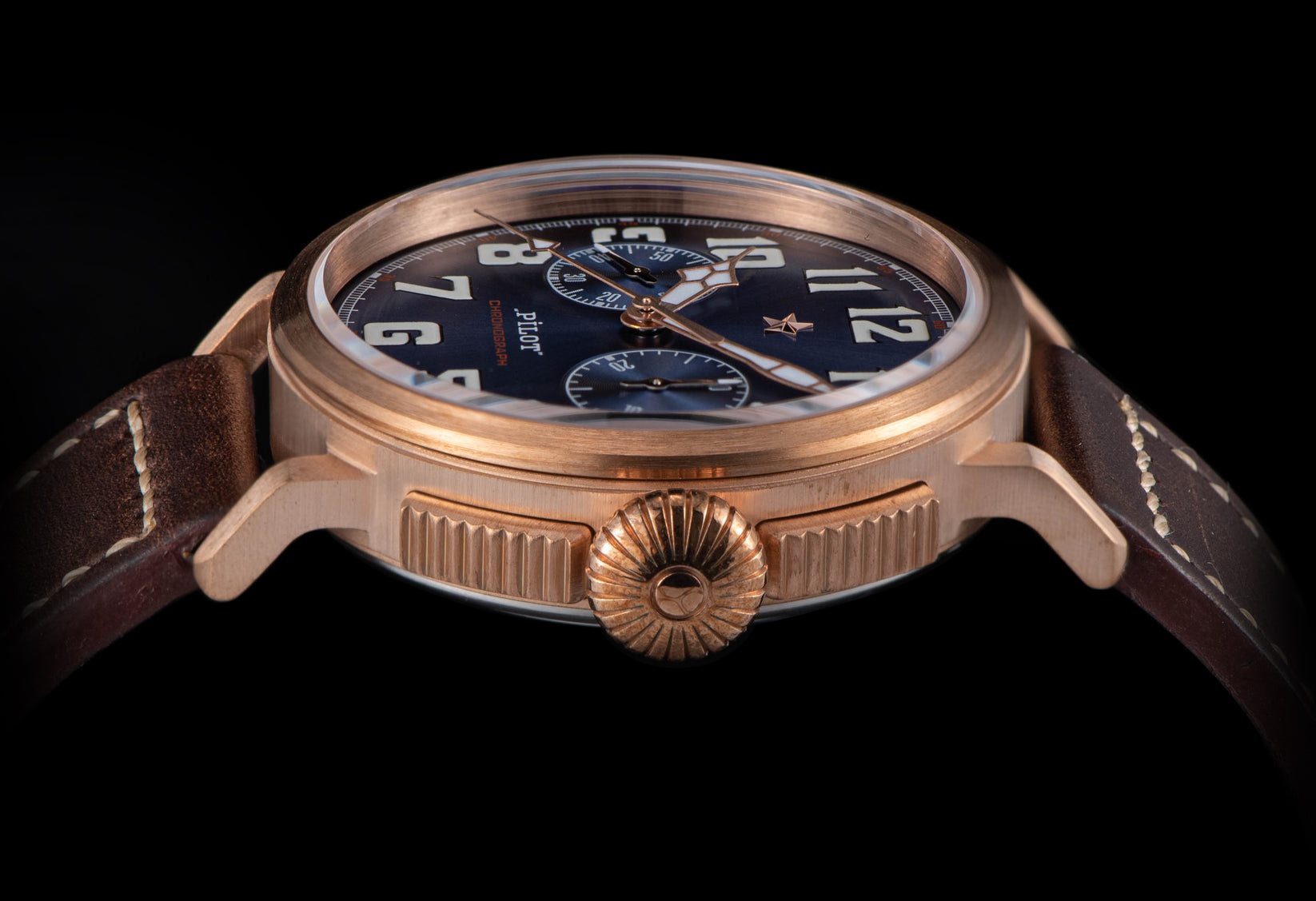Sugess Pilot Master Genuine Germany CuSn8 Bronze Watch ST1901 Seagull 1963