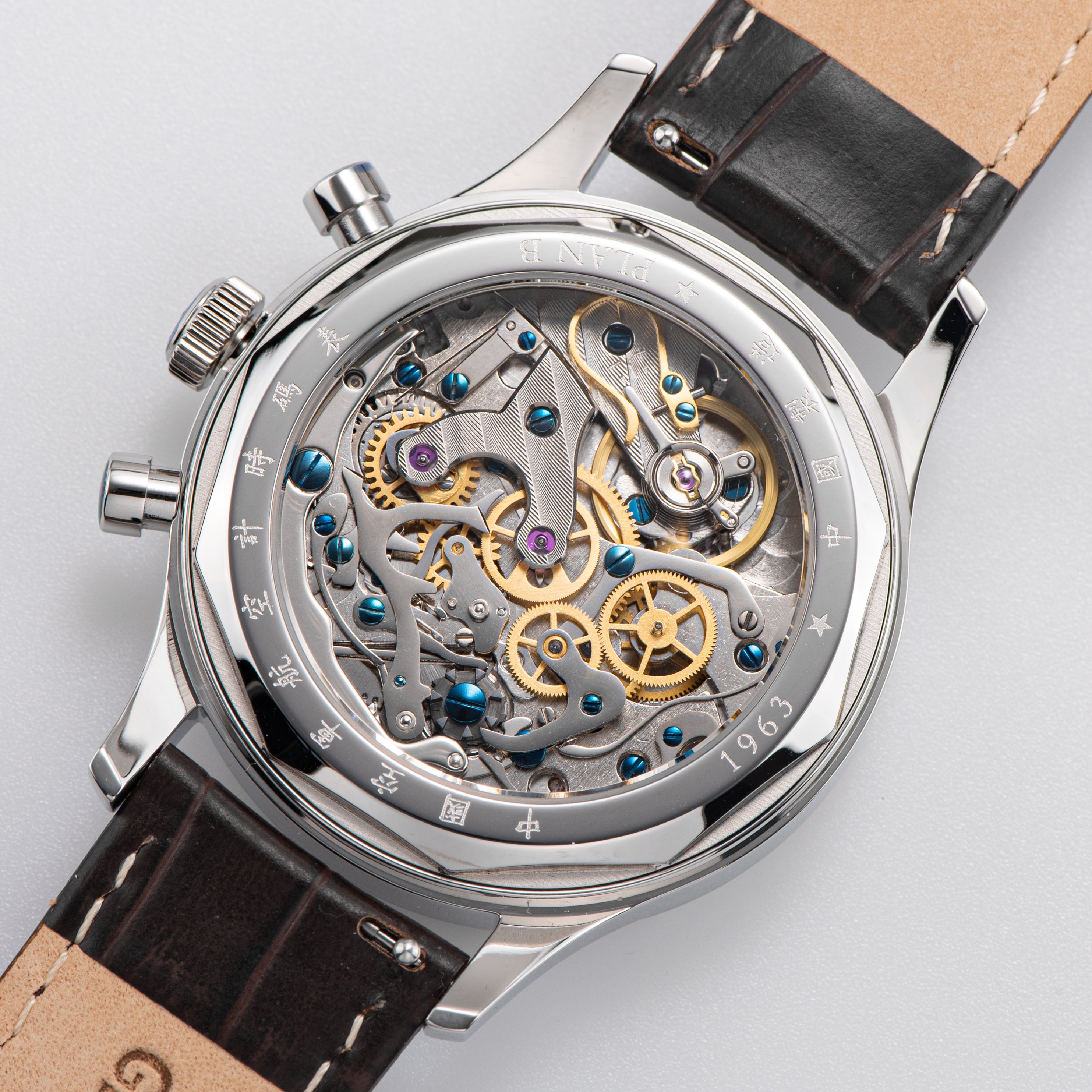 Seagull Movement Chrono Heritage SU1963SN Swan Neck Regulator 38mm 196