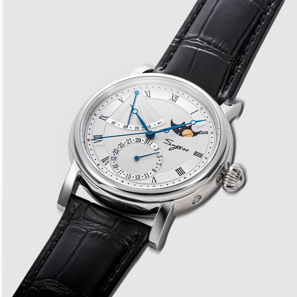 MoonPhase Master S426 Stainless Steel Case Power Reserve Indicator Dat