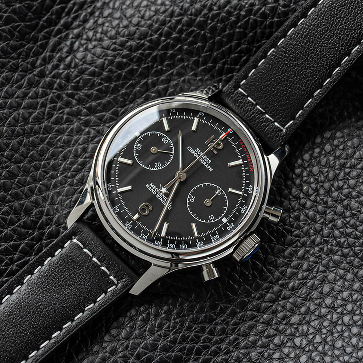 Sugess Panda Chronograph Watch Swan-Neck Precision Model SUPAN003SN ...