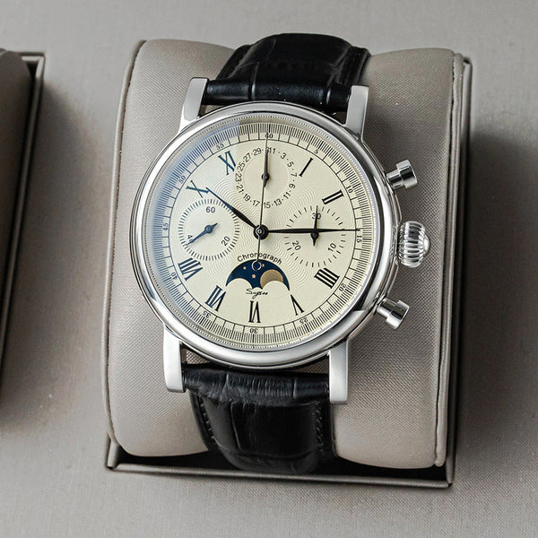 Sugess Moonphase Seagull ST1908 Movement Watch SUM199S – Sugess Watch