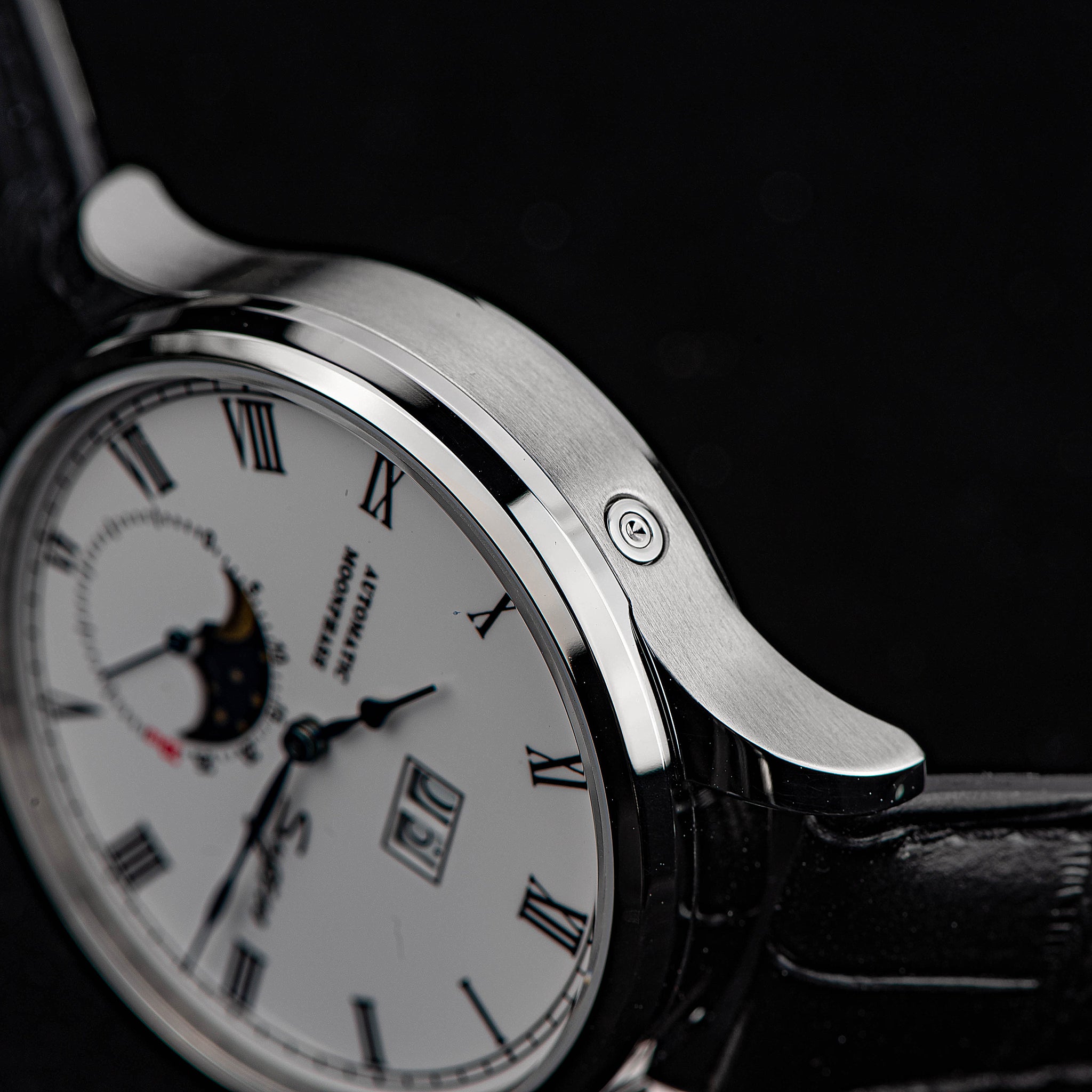 Sugess MOONPHASE MASTER Enamel Dial Moonphase Seagull ST2528 Movement ...