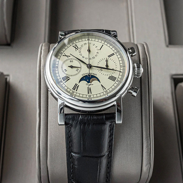 Sugess Moonphase Seagull ST1908 Movement Watch SUM199S – Sugess Watch