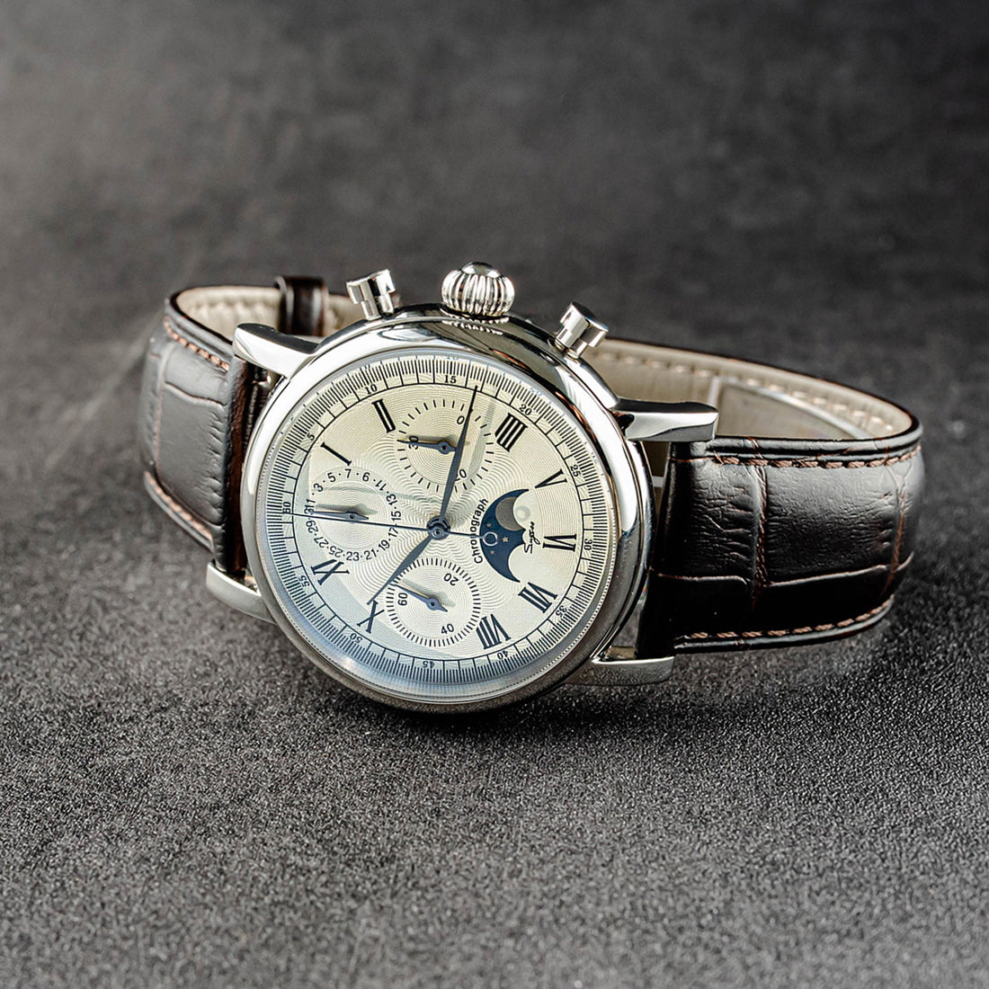 Sugess Moonphase Seagull ST1908 Movement Watch SUM199B