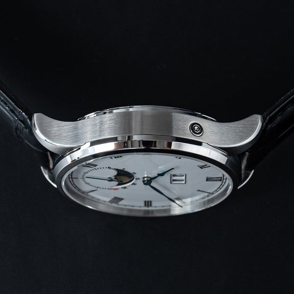Sugess MOONPHASE MASTER Enamel Dial Moonphase Seagull ST2528 Movement ...