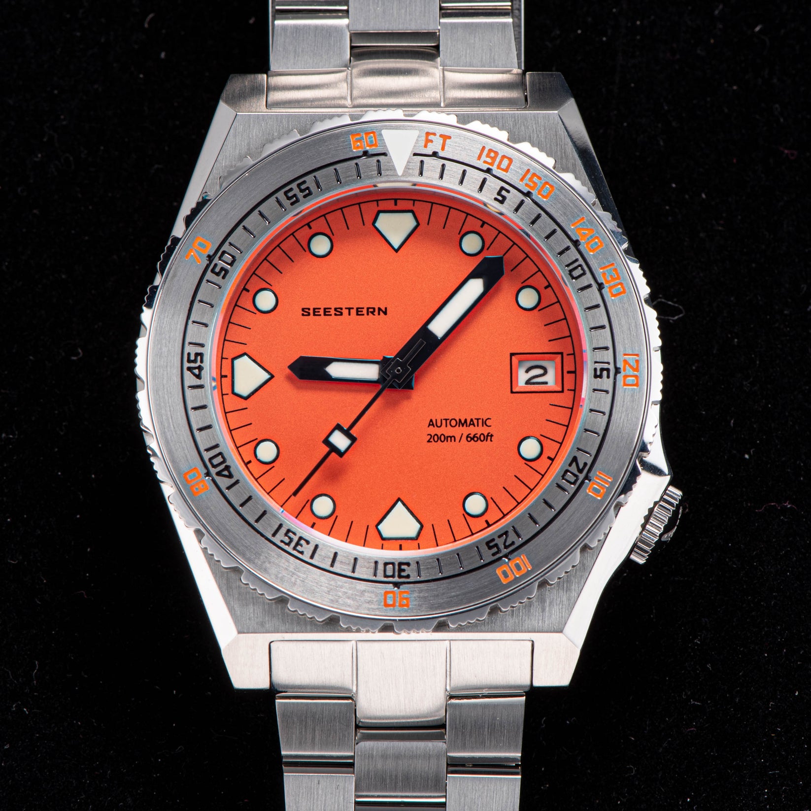 Seestern Sub300T Stainless Steel Ceramic Bezel Seaman NH35A Automatic ...
