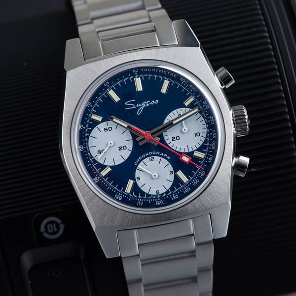 Chrono Heritage S419 Chronograph Blue Panda Dial