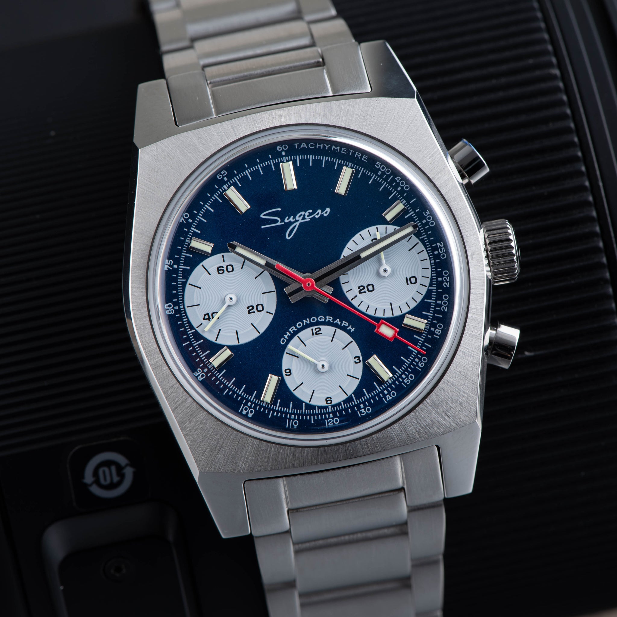 Sugess 40mm 1963 Mineral Glass Seagull ST1901 Movement Chronograph ...