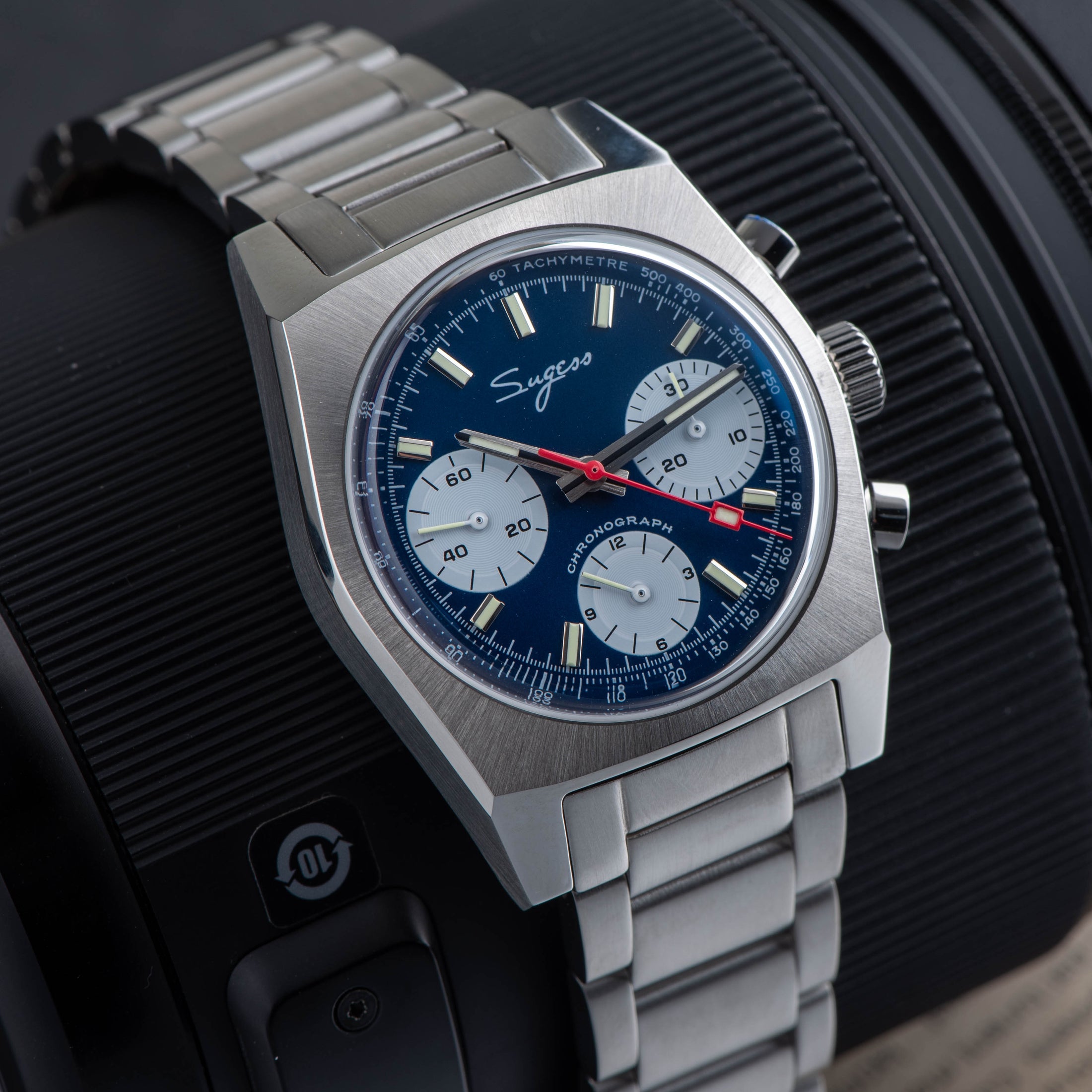 Sugess 40mm 1963 Mineral Glass Seagull ST1901 Movement Chronograph ...