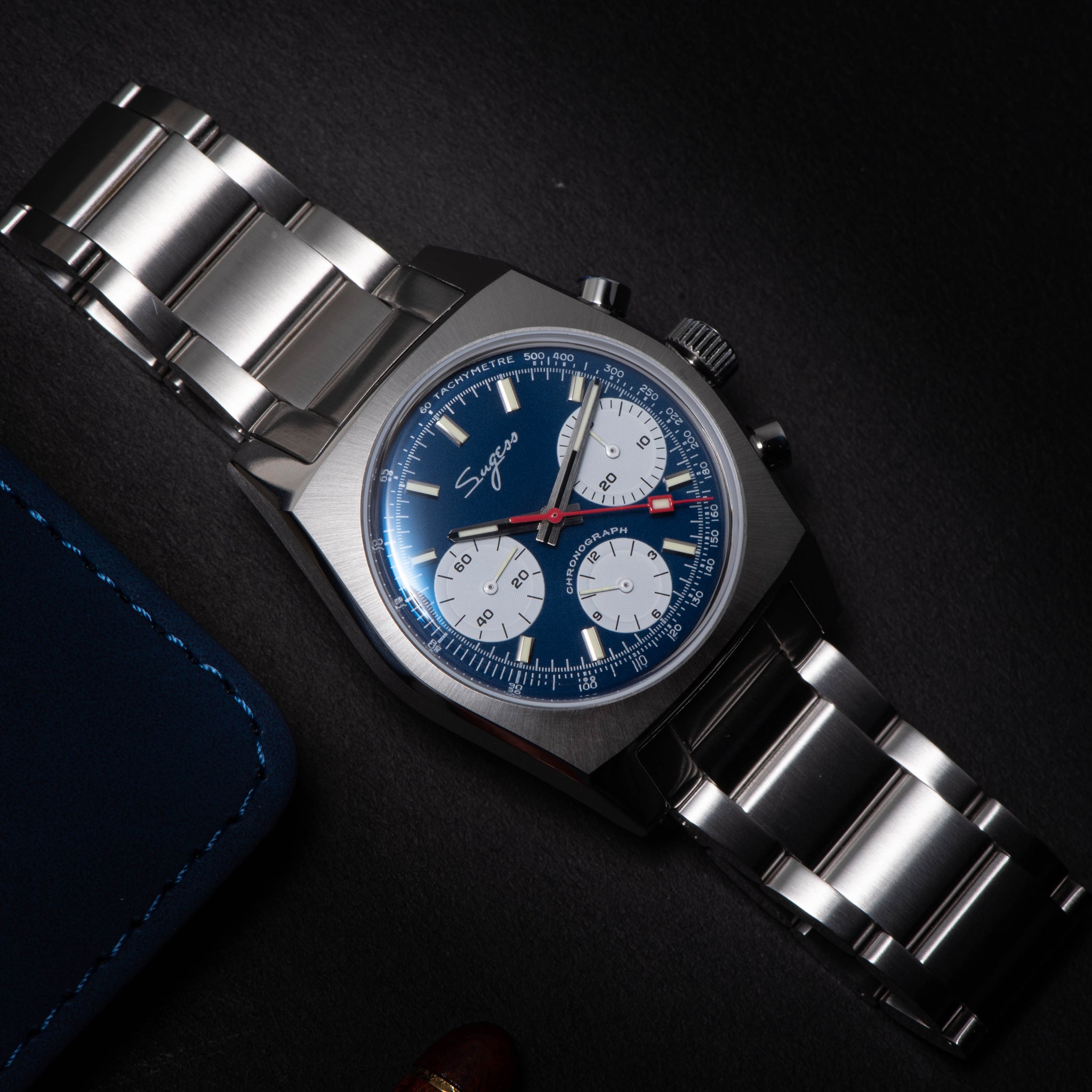 Sugess 40mm 1963 Mineral Glass Seagull ST1901 Movement Chronograph ...