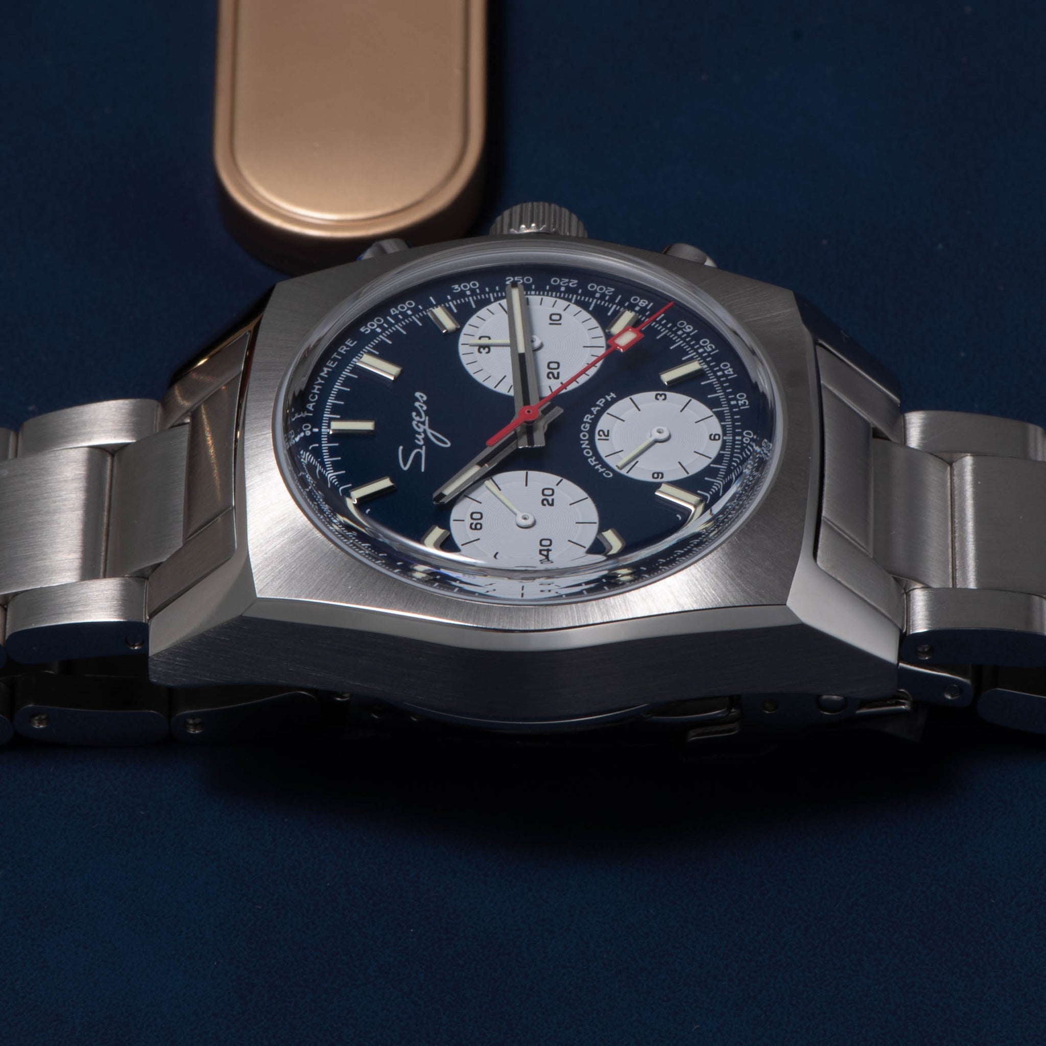 Sugess 40mm 1963 Mineral Glass Seagull ST1901 Movement Chronograph ...