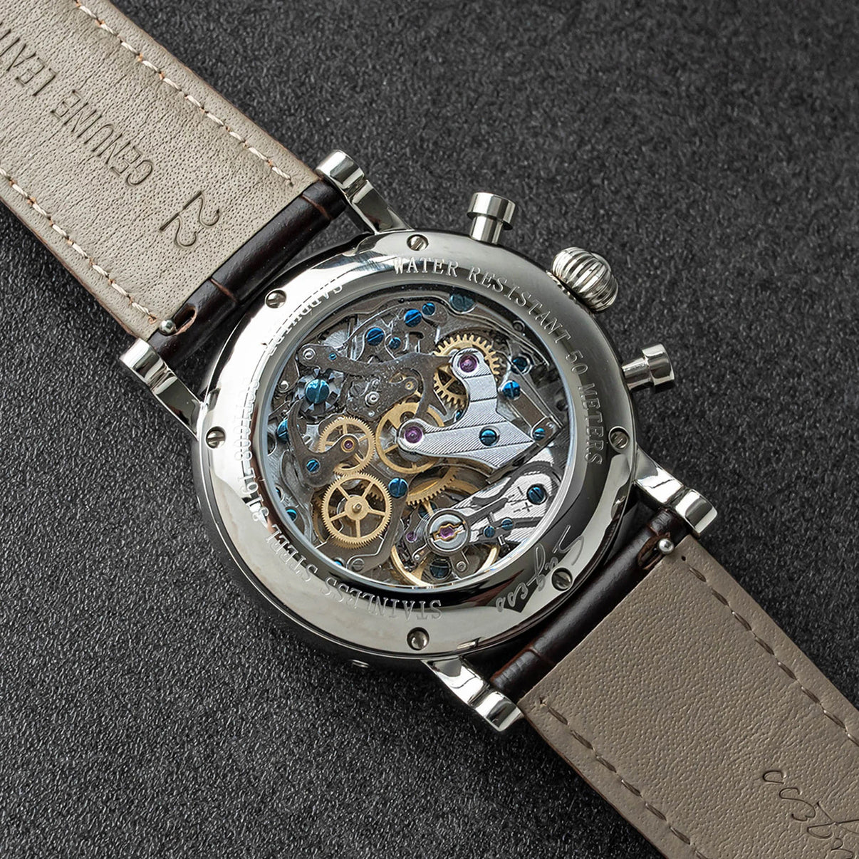 Sugess Moonphase Seagull ST1908 Movement Watch SUM199B – Sugess Watch